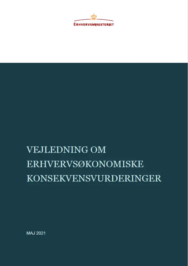 Vejledning om erhvervsøkonomiske konsekvensvurderinger | Erhvervsministeriet